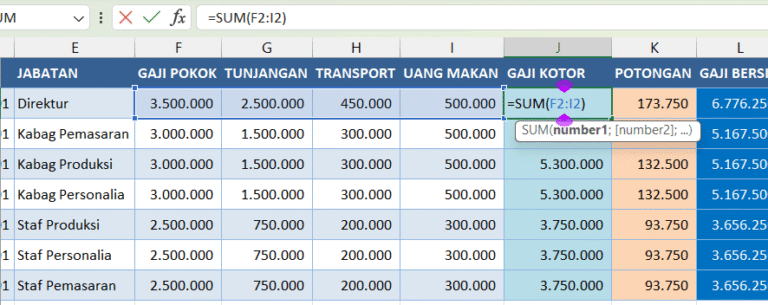 Cara Membuat Rumus Excel: Penjumlahan, Pengurangan, Perkalian, dan ...